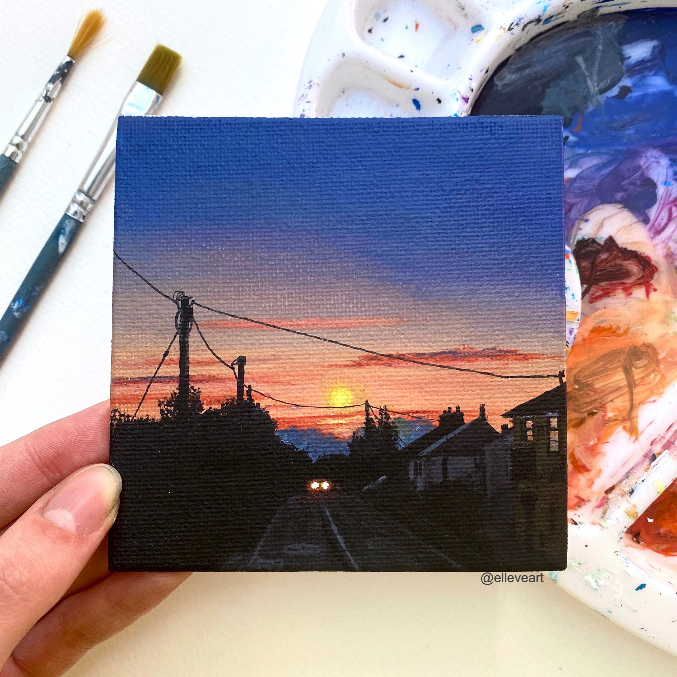 Sunset Road • Elleve Art